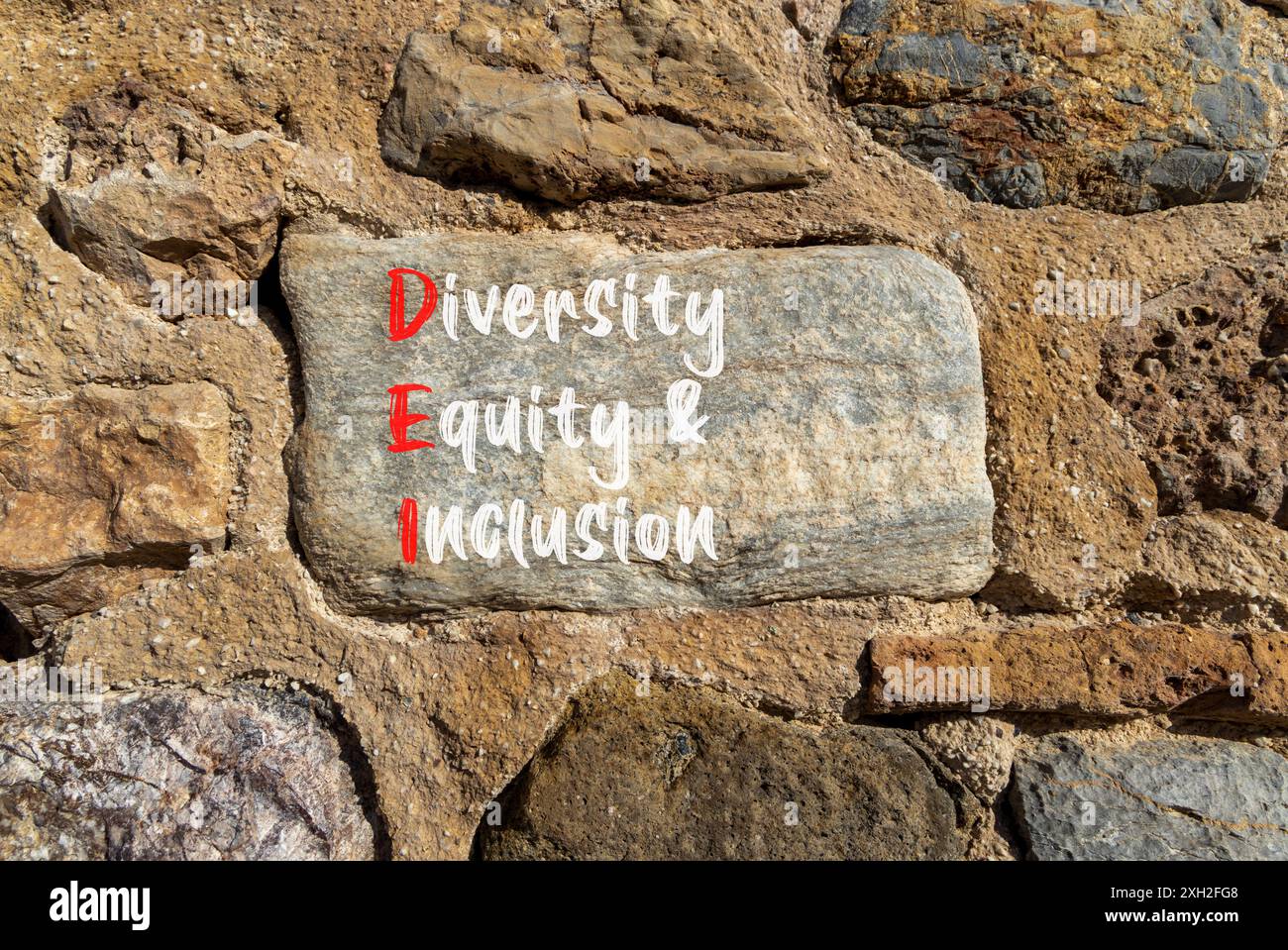 DEI diversity equity and inclusion symbol. Concept words DEI diversity ...
