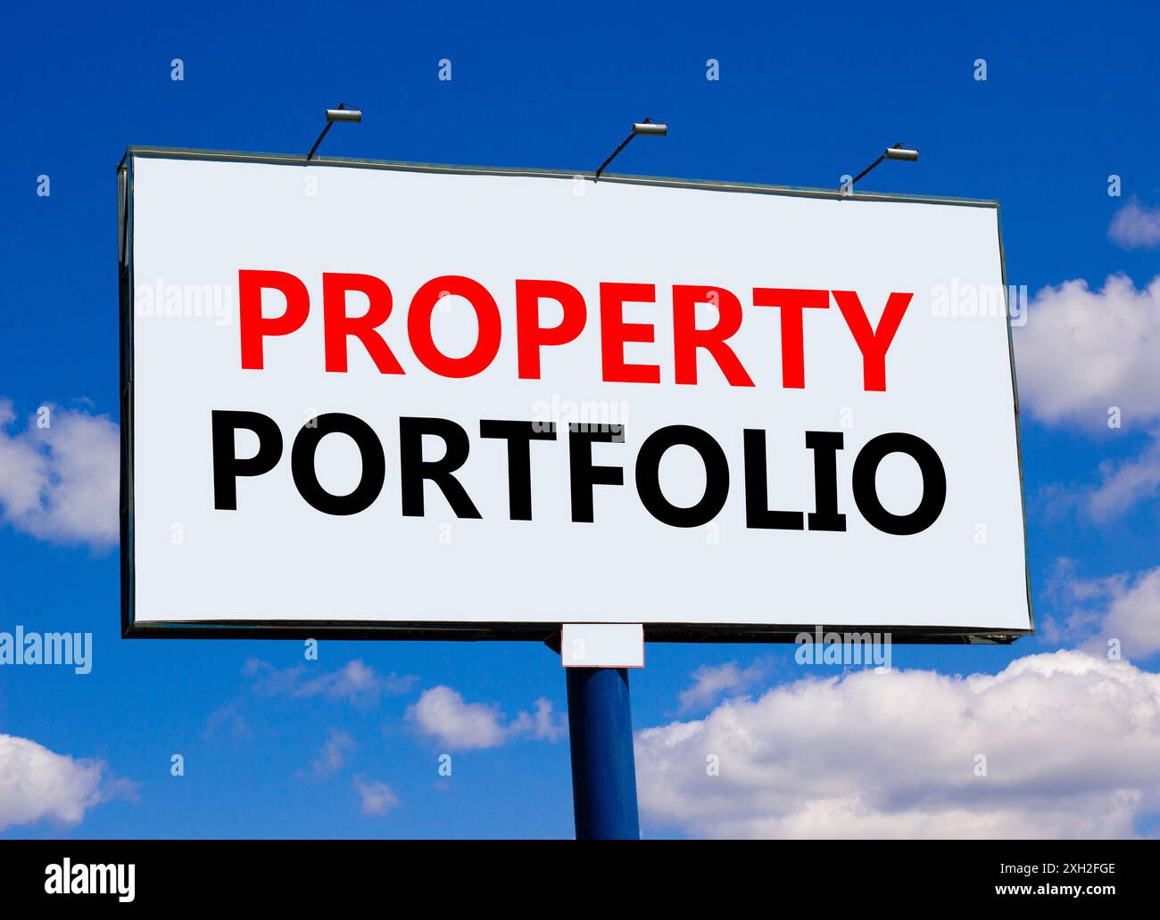 Property portfolio symbol. Concept words Property portfolio on ...
