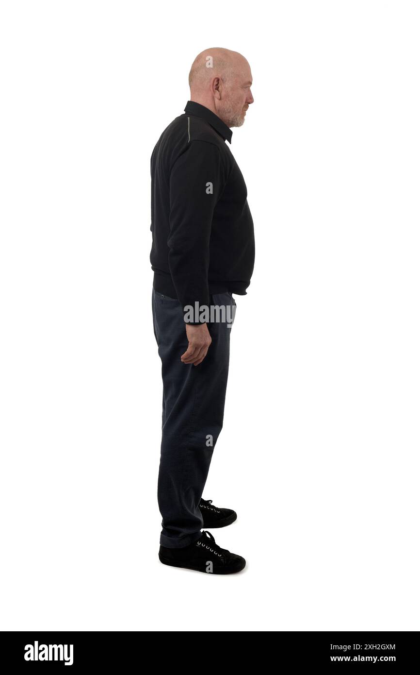 Angry man side profile Cut Out Stock Images & Pictures - Alamy
