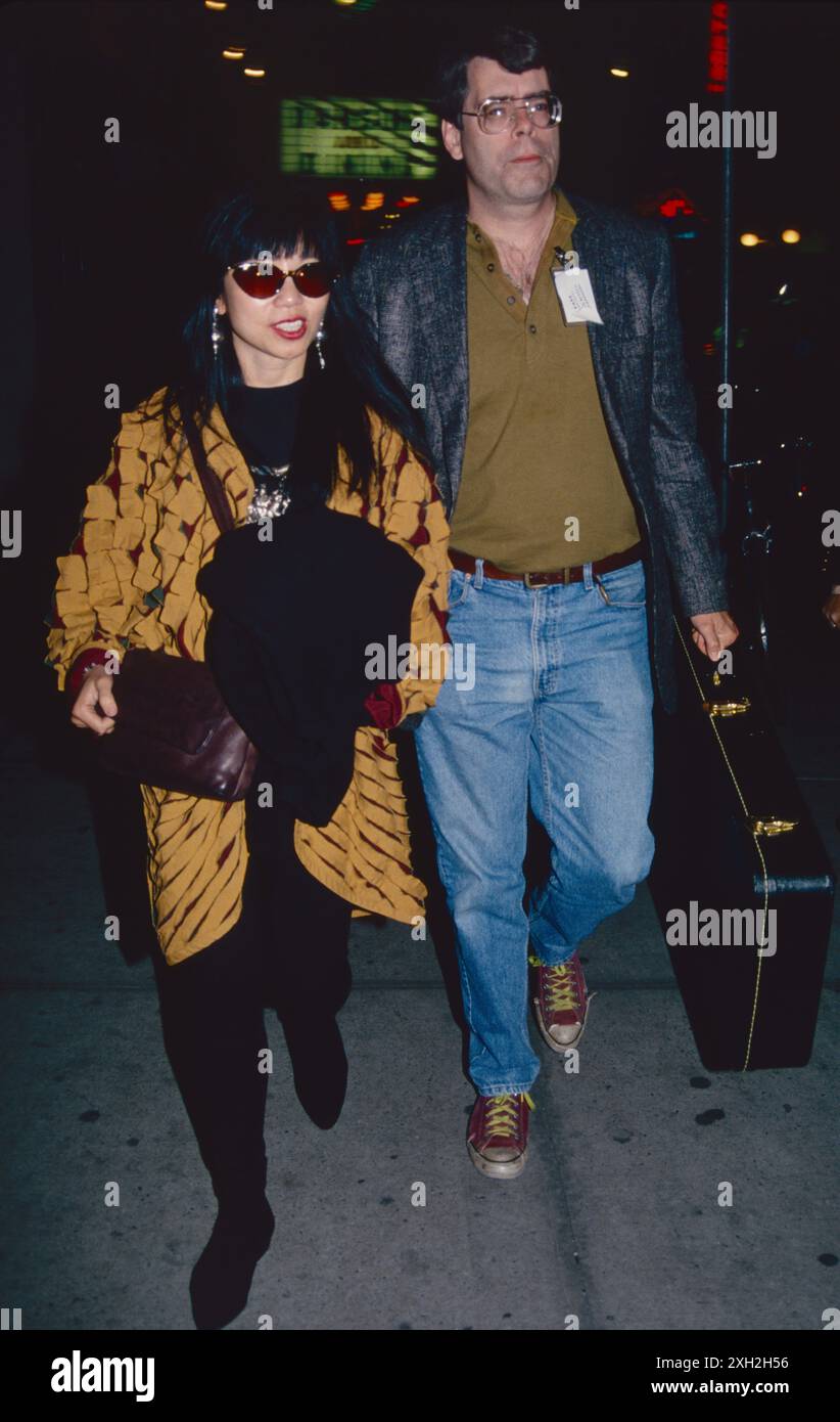 Amy Tam and Stephen King in New York City in October 1992. Photo Credit ...