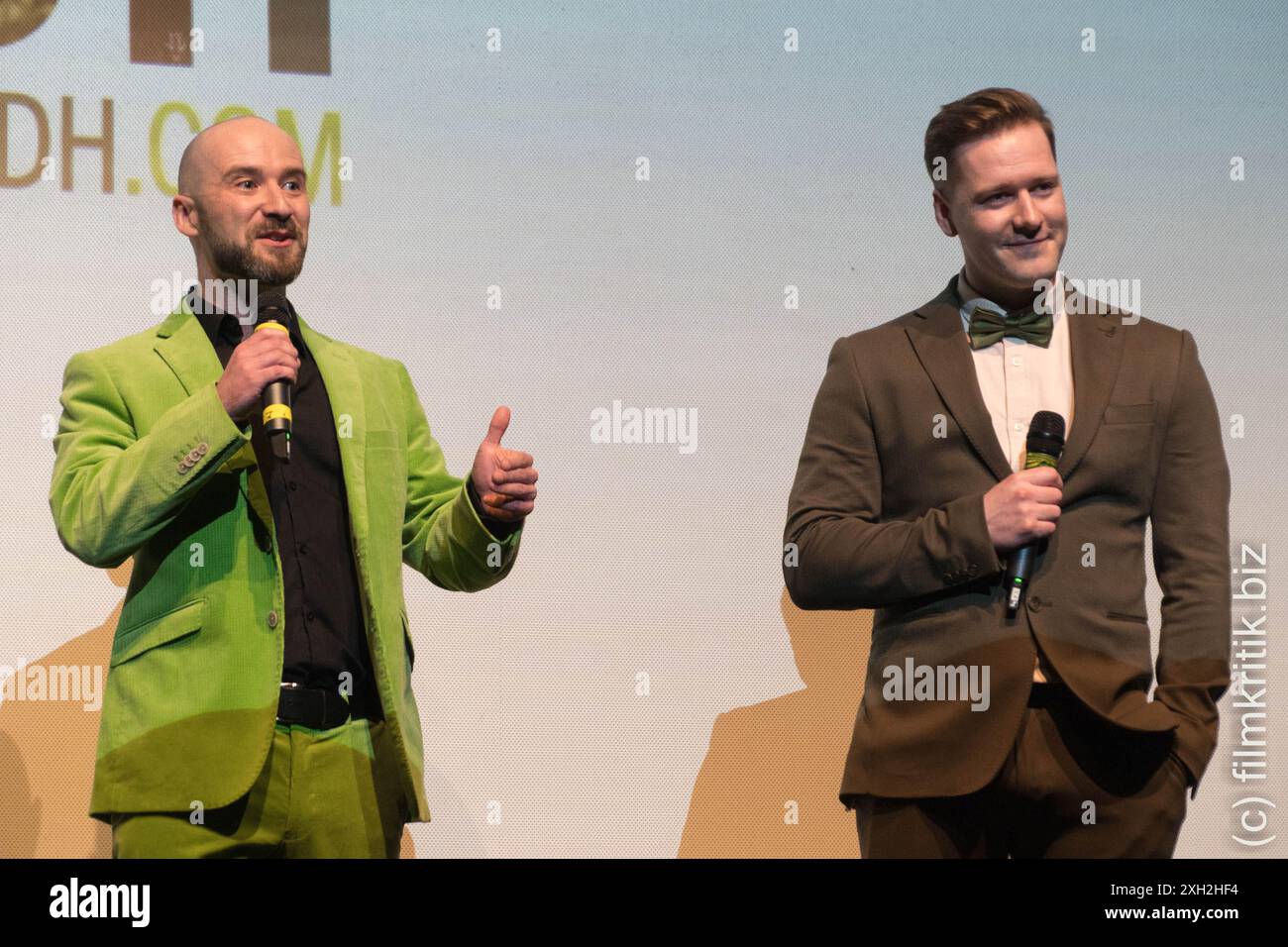 The two directors, brothers, from the movie "FROGGIE", Luke and Jake ...