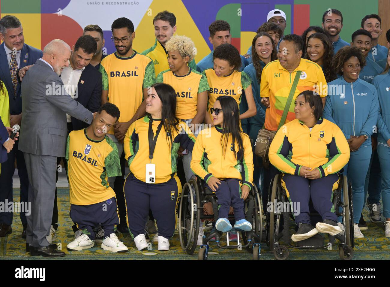 DF - BRASILIA - 11/07/2024 - BRASILIA, MEETING WITH PARALYMPIC AND ...
