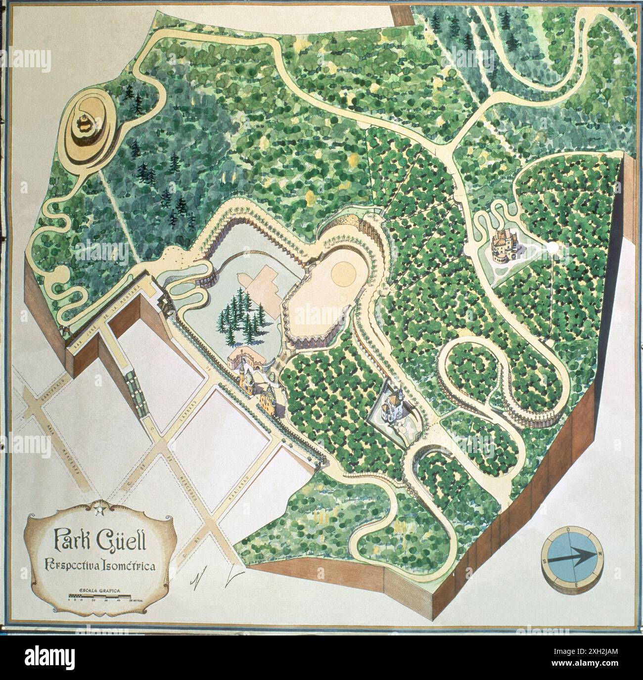 Plano Do Parque Guell Barcelona Barcelona: Ingresso Para O Parque