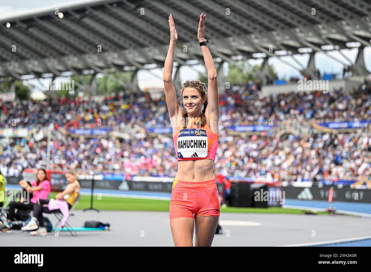 Yaroslava Mahuchikh during the Meeting de Paris Wanda Diamond League ...