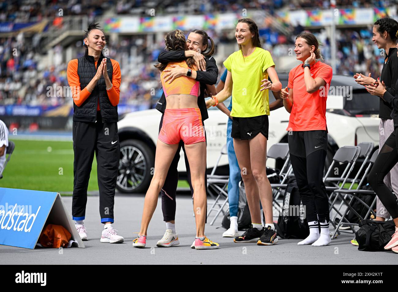 Yaroslava Mahuchikh after breaking the world record in the high jump ...