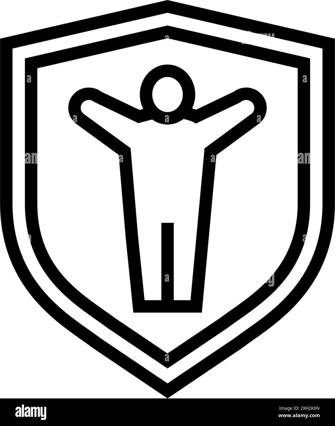 child proof product label caution line icon vector illustration Stock ...