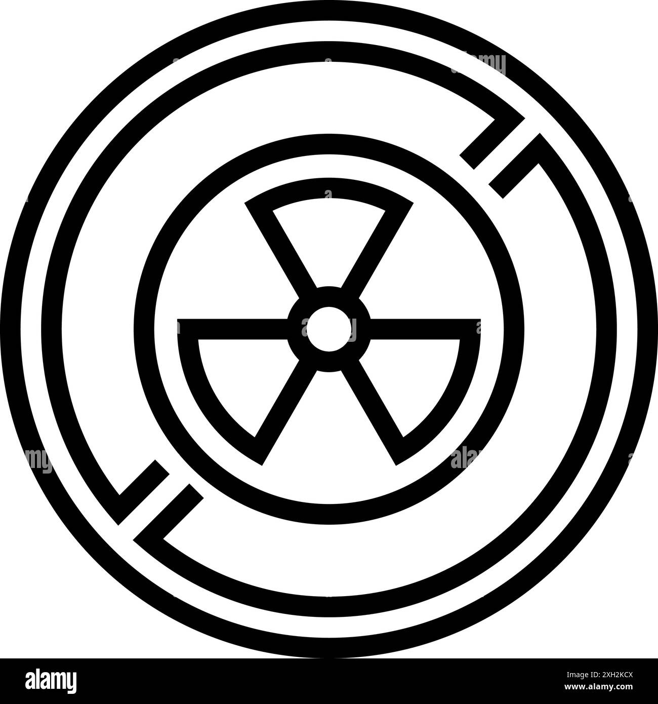 zero toxins product label caution line icon vector illustration Stock ...