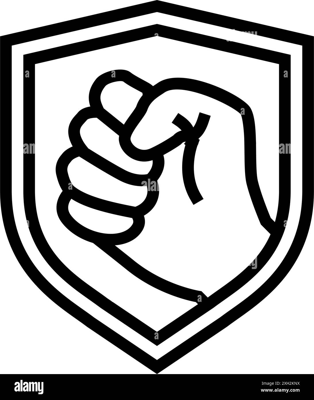 durability strong label product caution line icon vector illustration ...