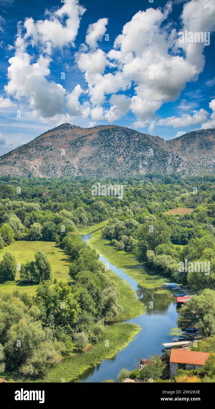 Captivating sunny morning view of valley of Moraca river from Zabljak ...