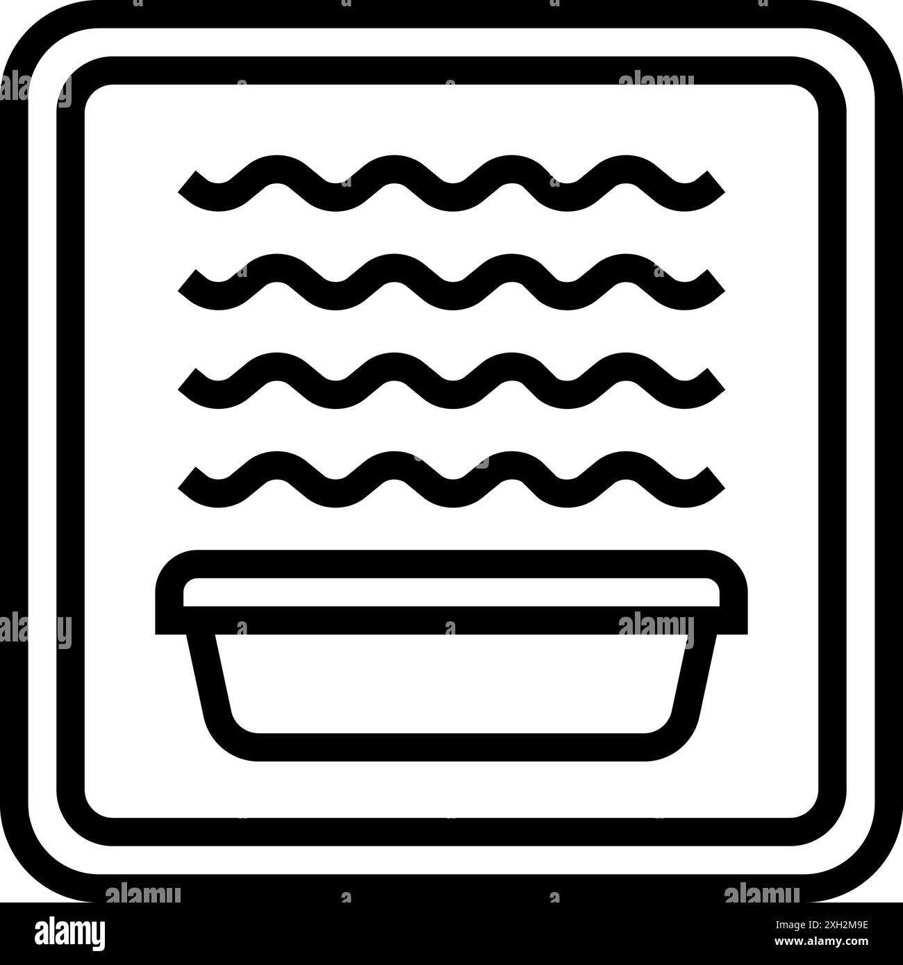 microwave safe label product caution line icon vector illustration ...