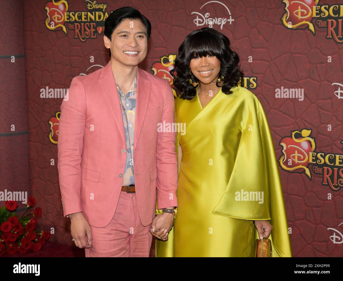 July 10, 2024, Burbank, California, USA: Paolo Montalban and Brandy ...