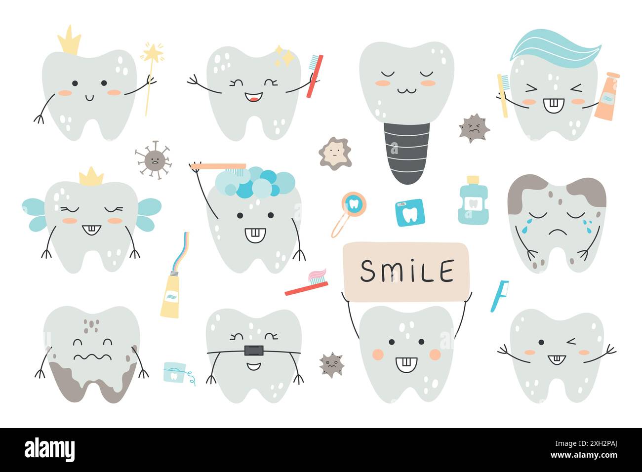 Dental tools icon cartoon Stock Vector Images - Alamy