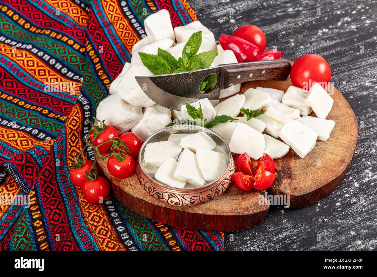 Cheese collection, cheese balls made of cow cheese from Gaziantep ...