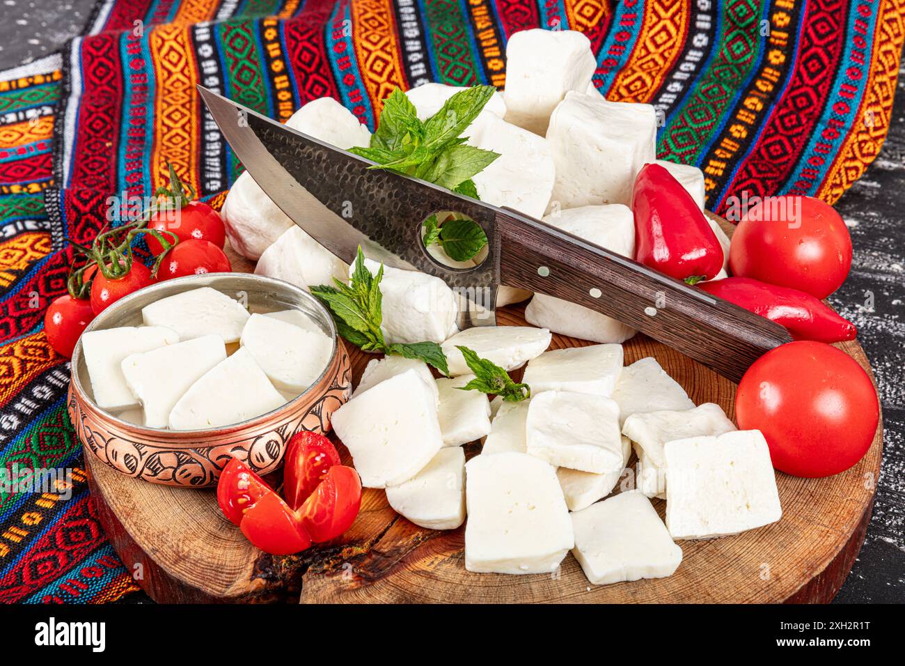 Cheese collection, cheese balls made of cow cheese from Gaziantep ...