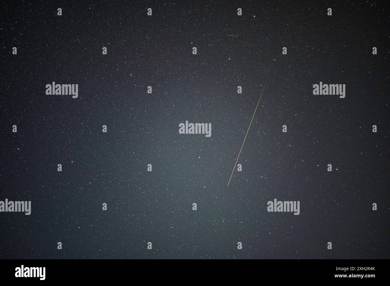 Colorful Meteor (Shooting Star) - Perseid Meteor Shower 2023 Stock ...