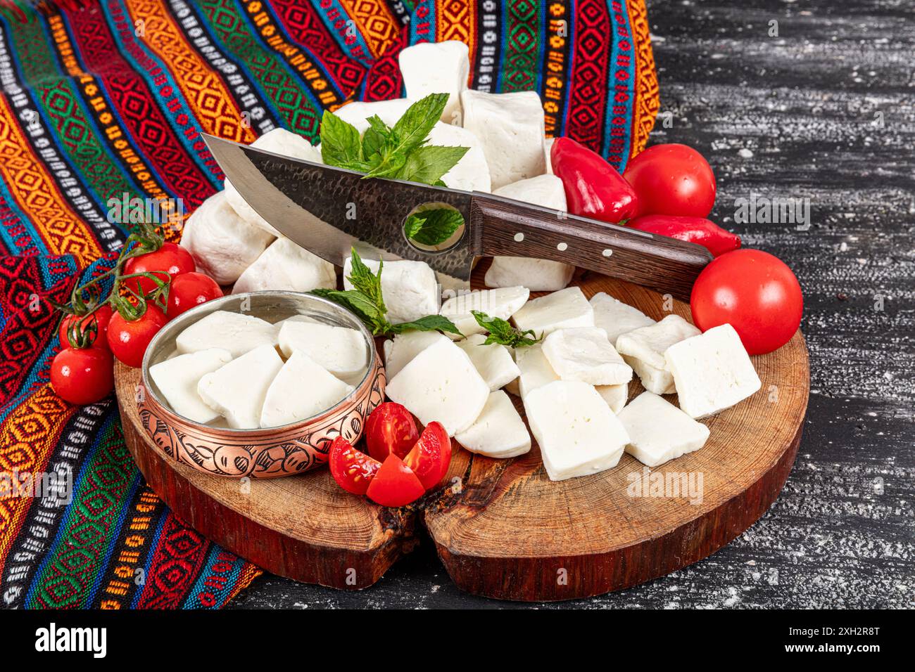 Cheese collection, cheese balls made of cow cheese from Gaziantep ...