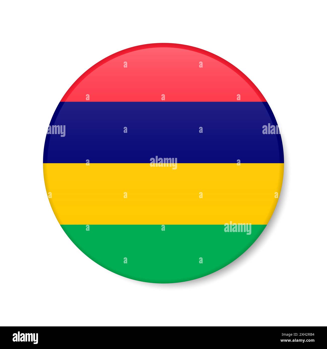 Mauritian flag icon hi-res stock photography and images - Alamy