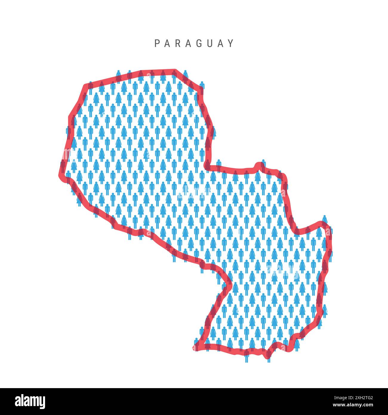 Paraguay population map large hi-res stock photography and images - Alamy