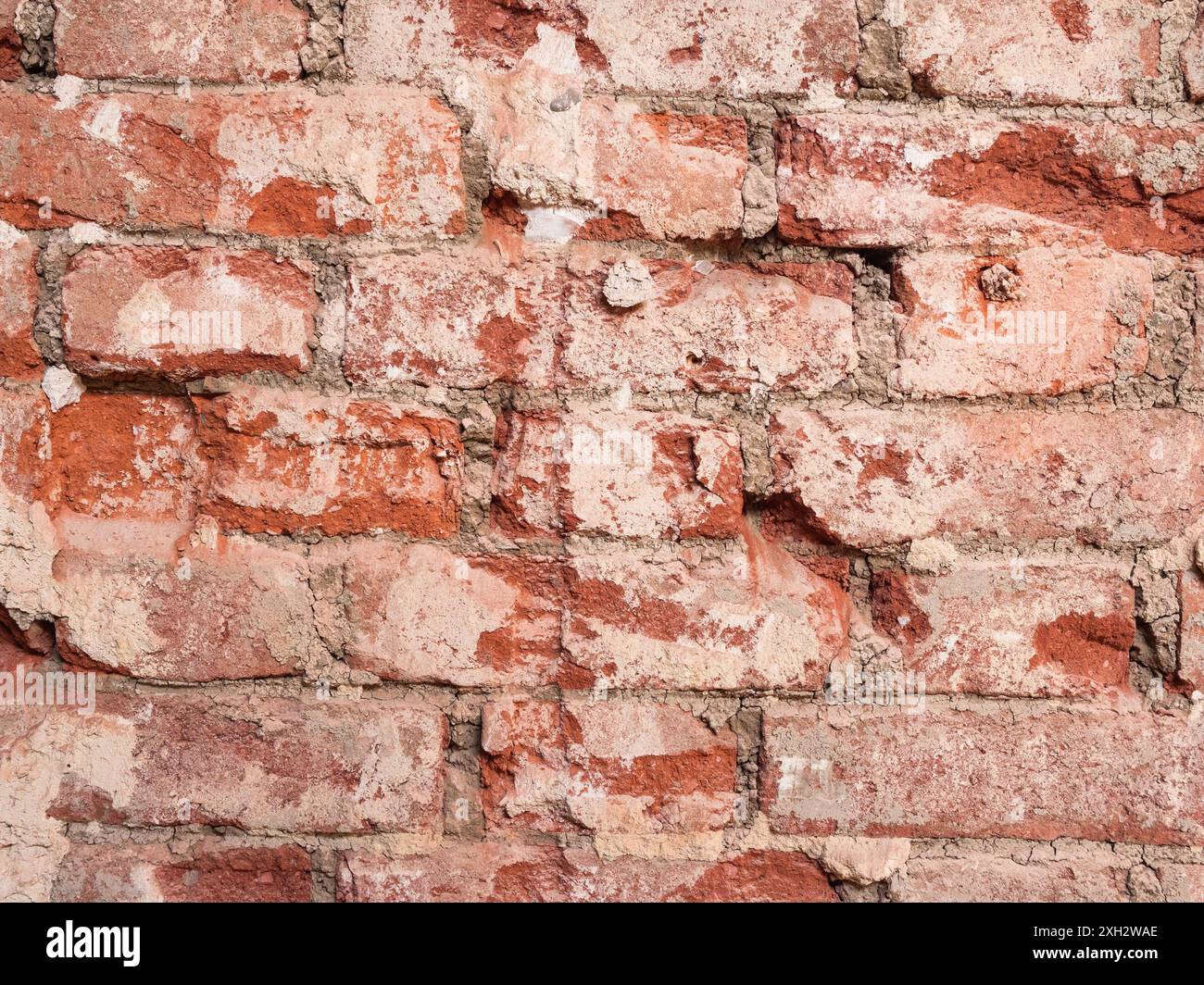 Vintage brick wall texture damaged hi-res stock photography and images ...