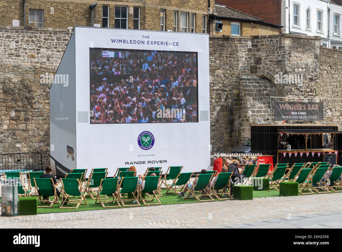 Wimbledon Watch Zone at Westquay, Southampton, Hampshire, England, UK ...