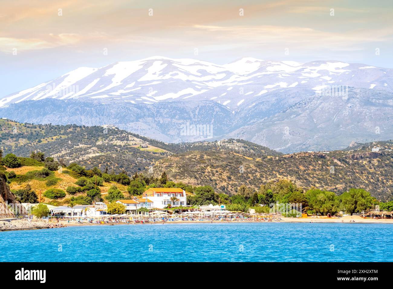 Old city of Agia Galini, Island Crete, Greece Stock Photo - Alamy