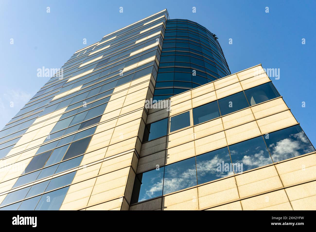 Modern building architecture in Bucharest city, Romania Stock Photo - Alamy