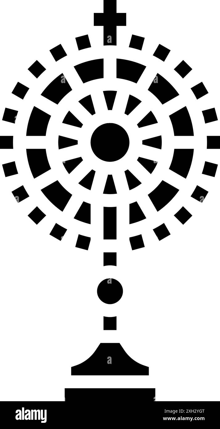 corpus christi feast catholic holiday glyph icon vector illustration ...