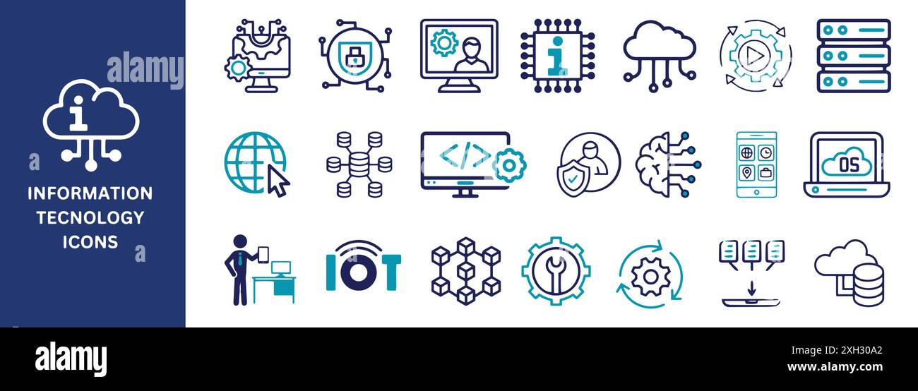 Information technology it Stock Vector Images - Alamy