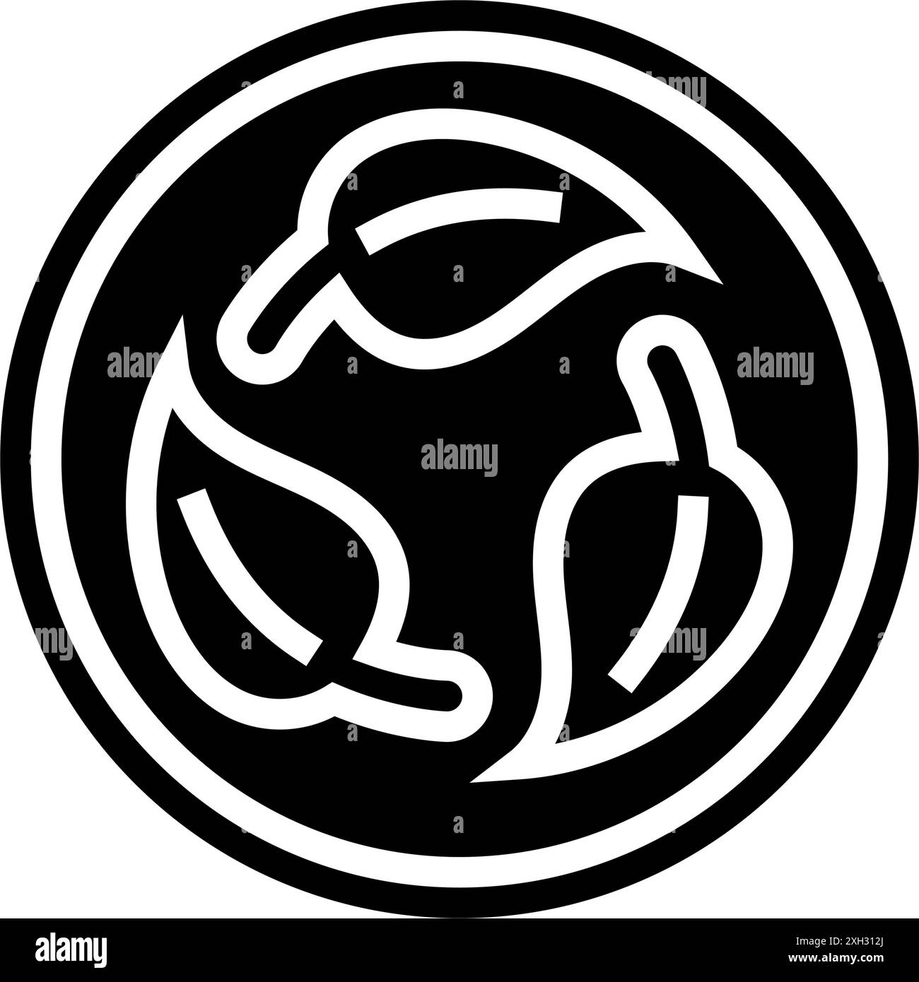 biodegradable product label warning glyph icon vector illustration ... biodegradable product label warning glyph icon vector illustration ...