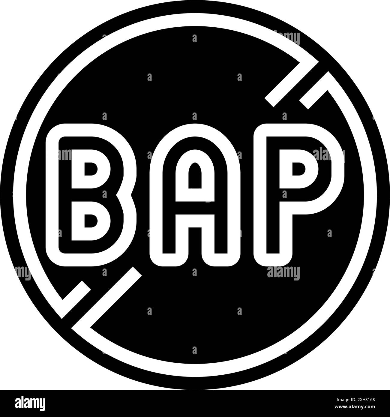 bpa free product label warning glyph icon vector illustration Stock ...