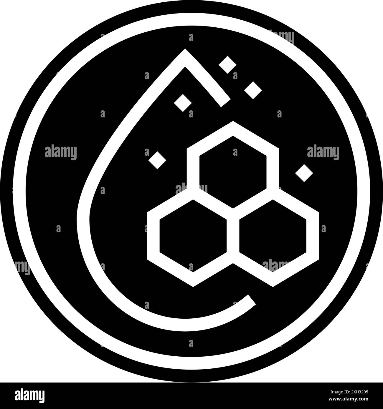 clean formula label product caution glyph icon vector illustration ...