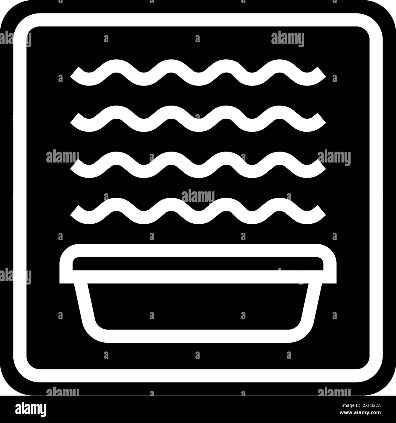 microwave safe label product caution glyph icon vector illustration ...