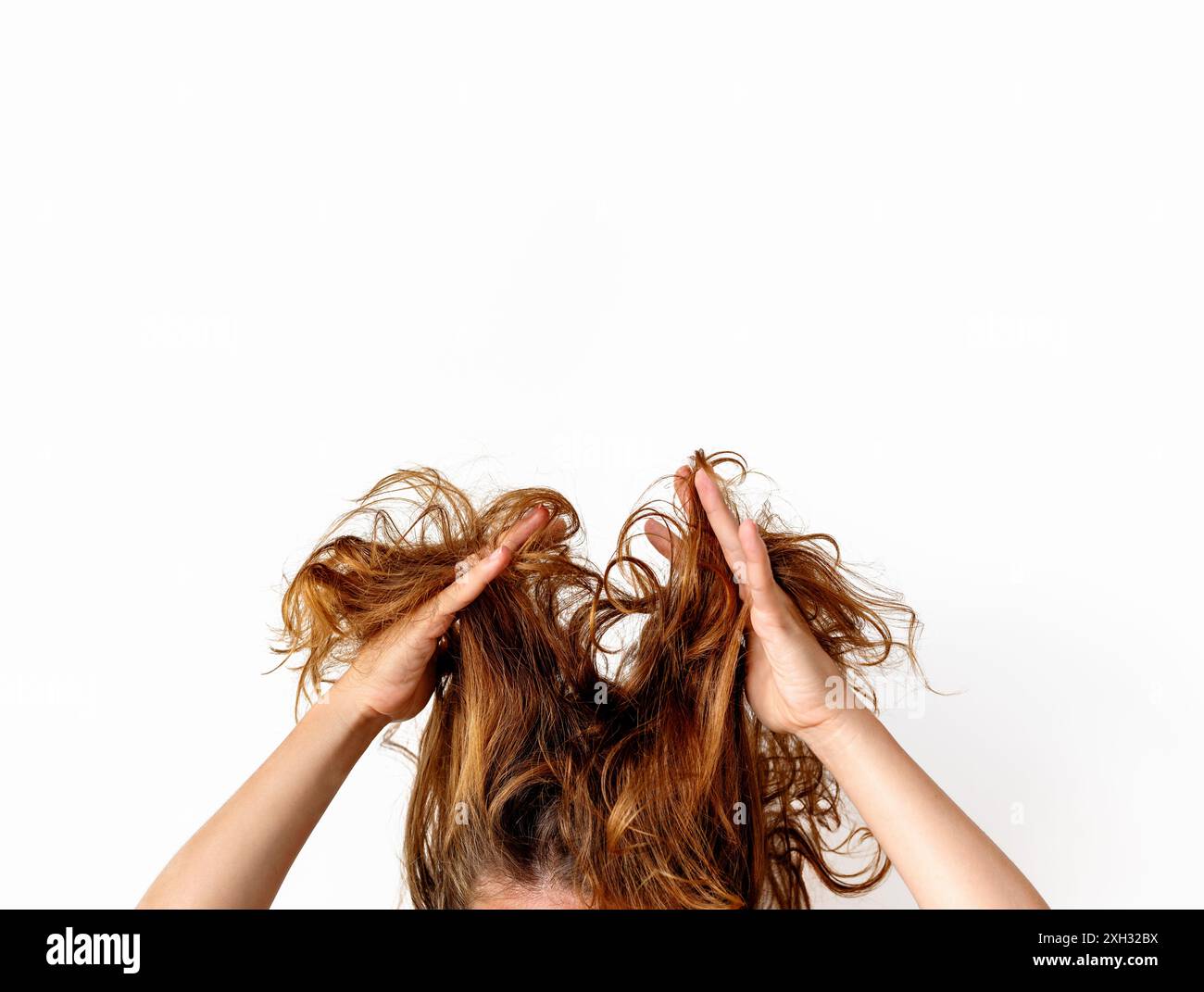 Damaged hair woman hi-res stock photography and images - Alamy