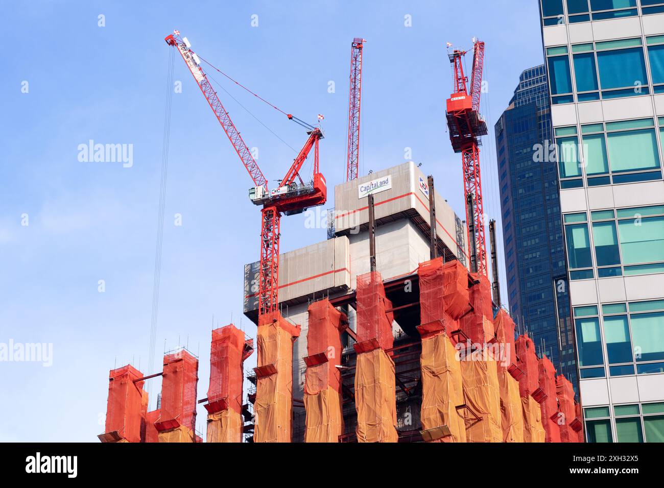 10 October 2019, Singapore, South East Asia: Capita Land Construction ...