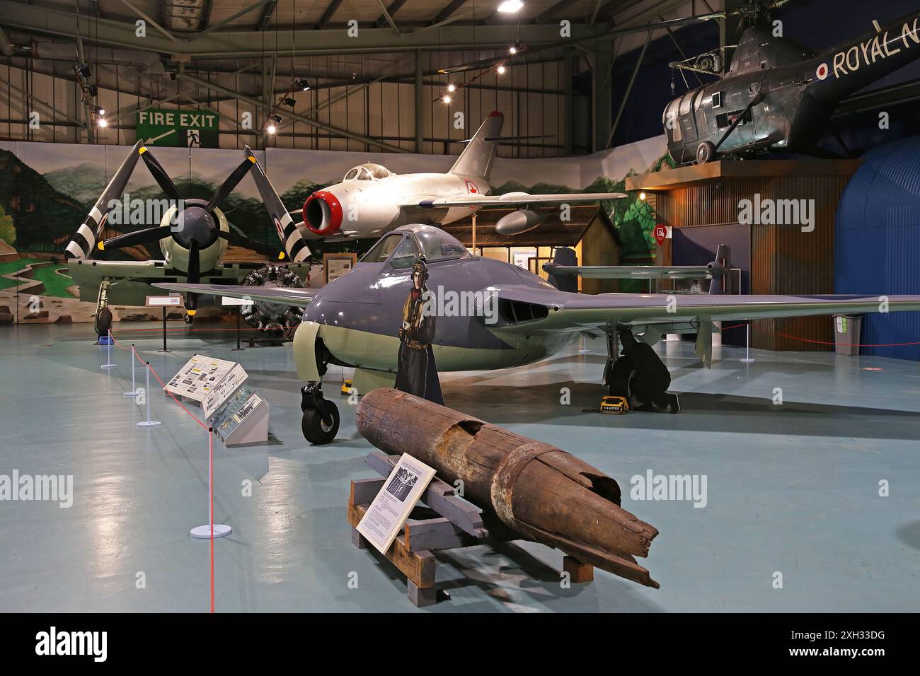 De Havilland Sea Vampire Mk1, Hall 2, Royal Navy Fleet Air Arm Museum ...