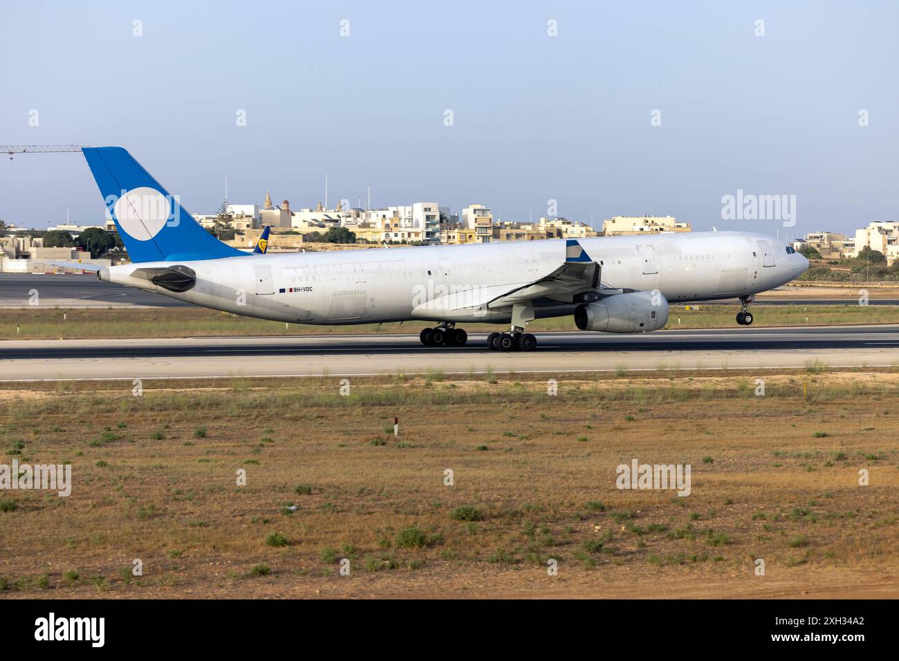 Galistair Airbus A330-343P2F (REG: 9H-VDC) taxiing out of apron 9 and ...