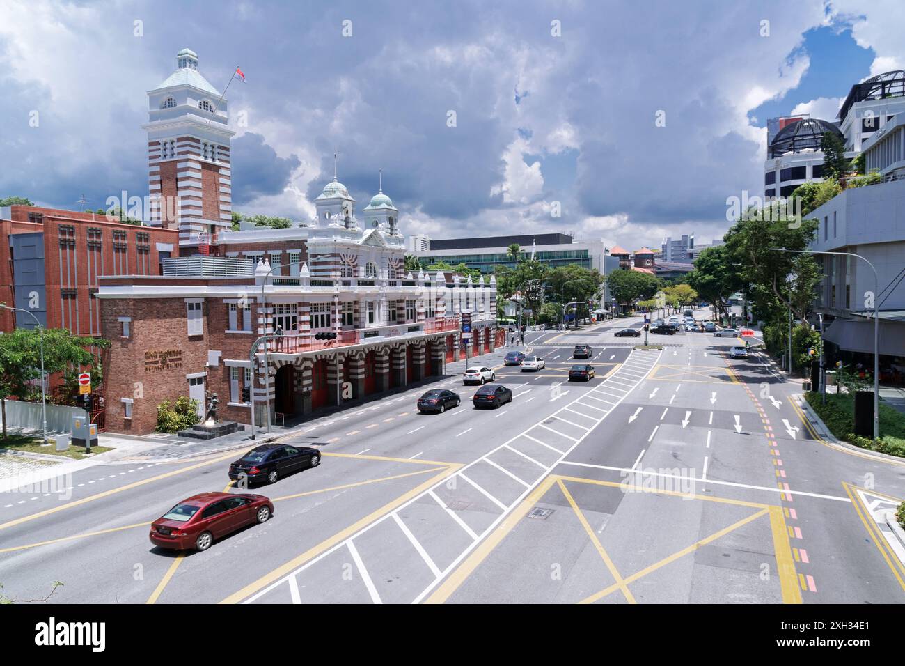 13 October 2019, Singapore, Singapore: The Central Fire Station, Hill ...