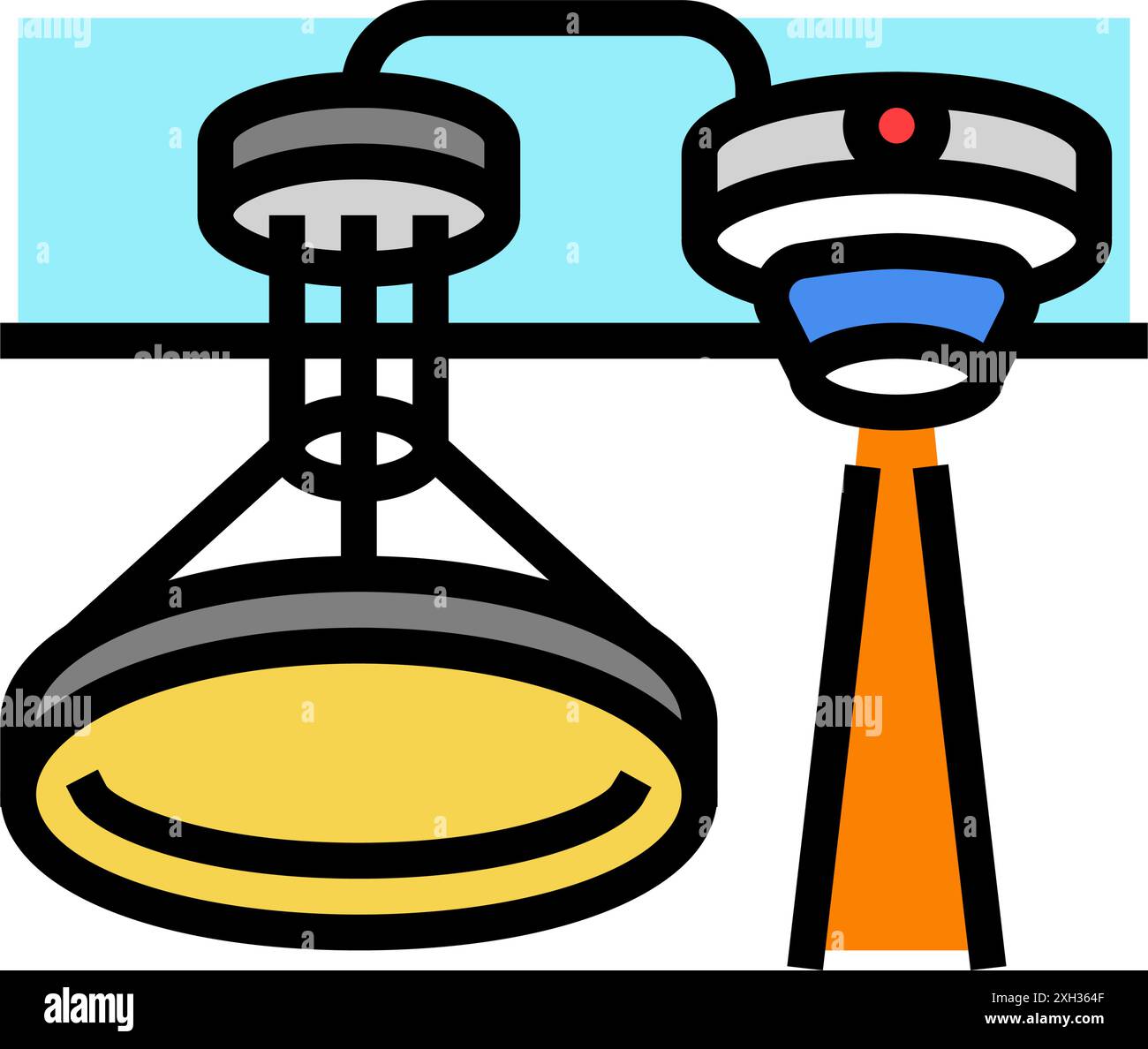 occupancy sensors energy color icon vector illustration Stock Vector ...