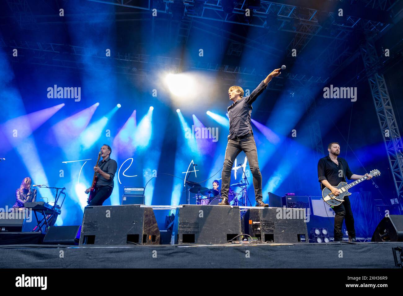 Edinburgh, UK. 10th July, 2024. Suede Live at Edinburgh Castle on ...