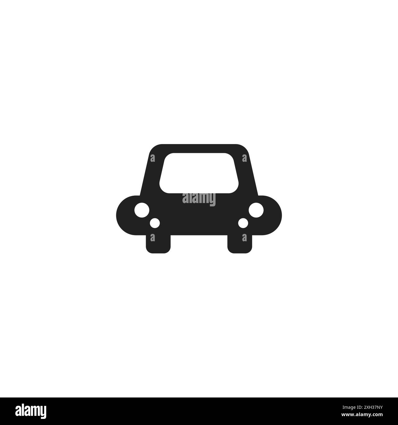 Vehicle on a white background vector. Passenger car vector. Simple car ...