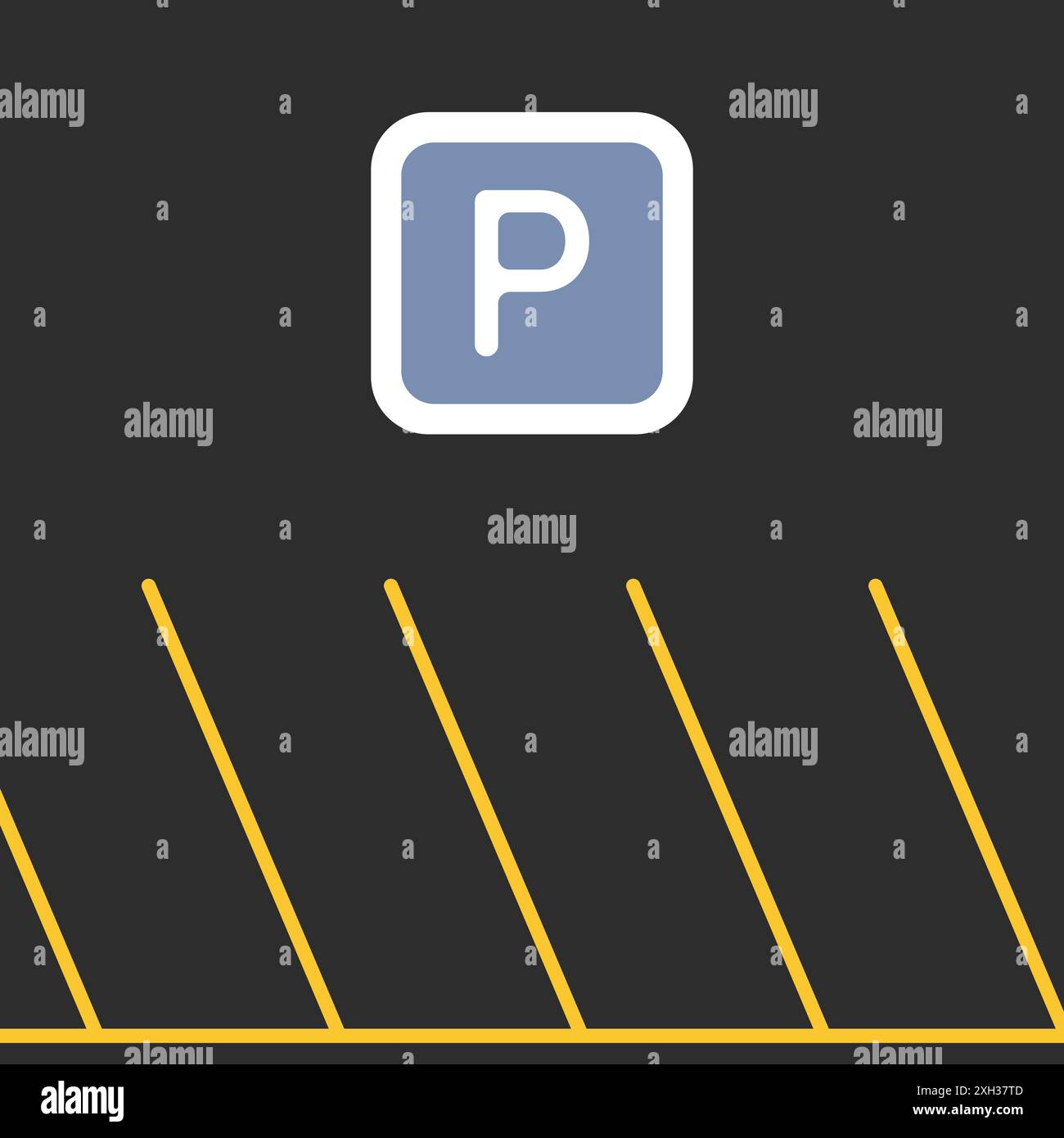 Free parking vector icon. Car parking zone vector. Vector illustration ...