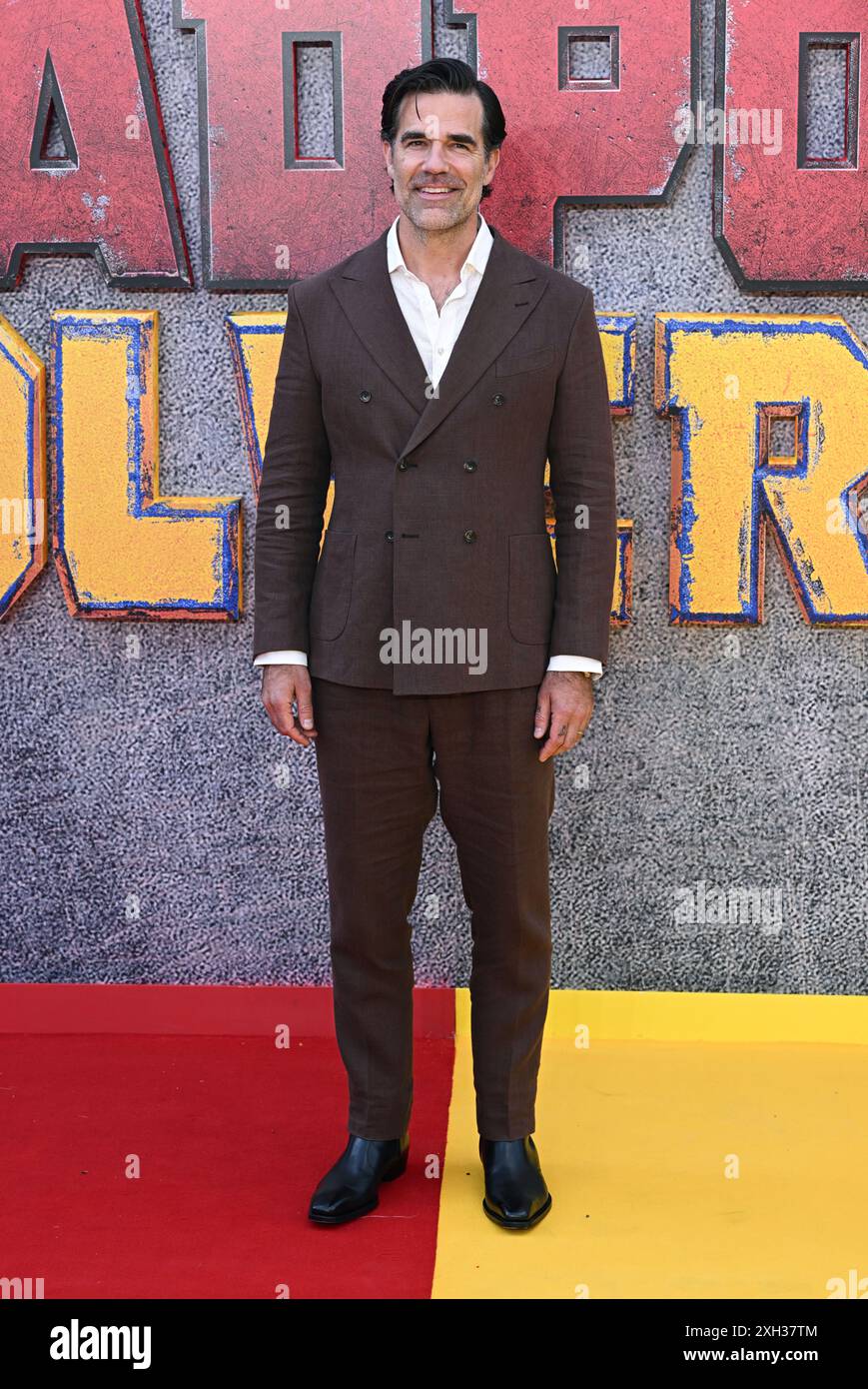 London, UK. July 11th, 2024. Rob Delaney arriving at the Deadpool ...