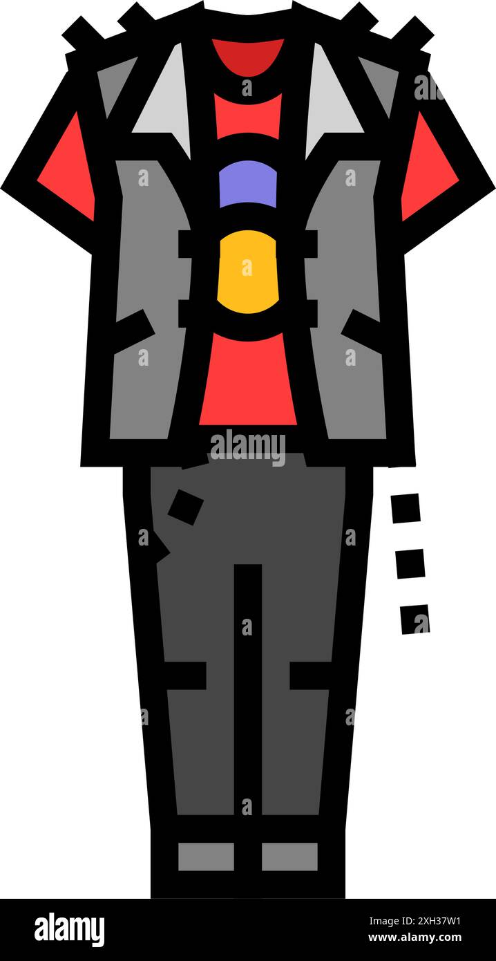 punk fashion subculture style color icon vector illustration Stock ...