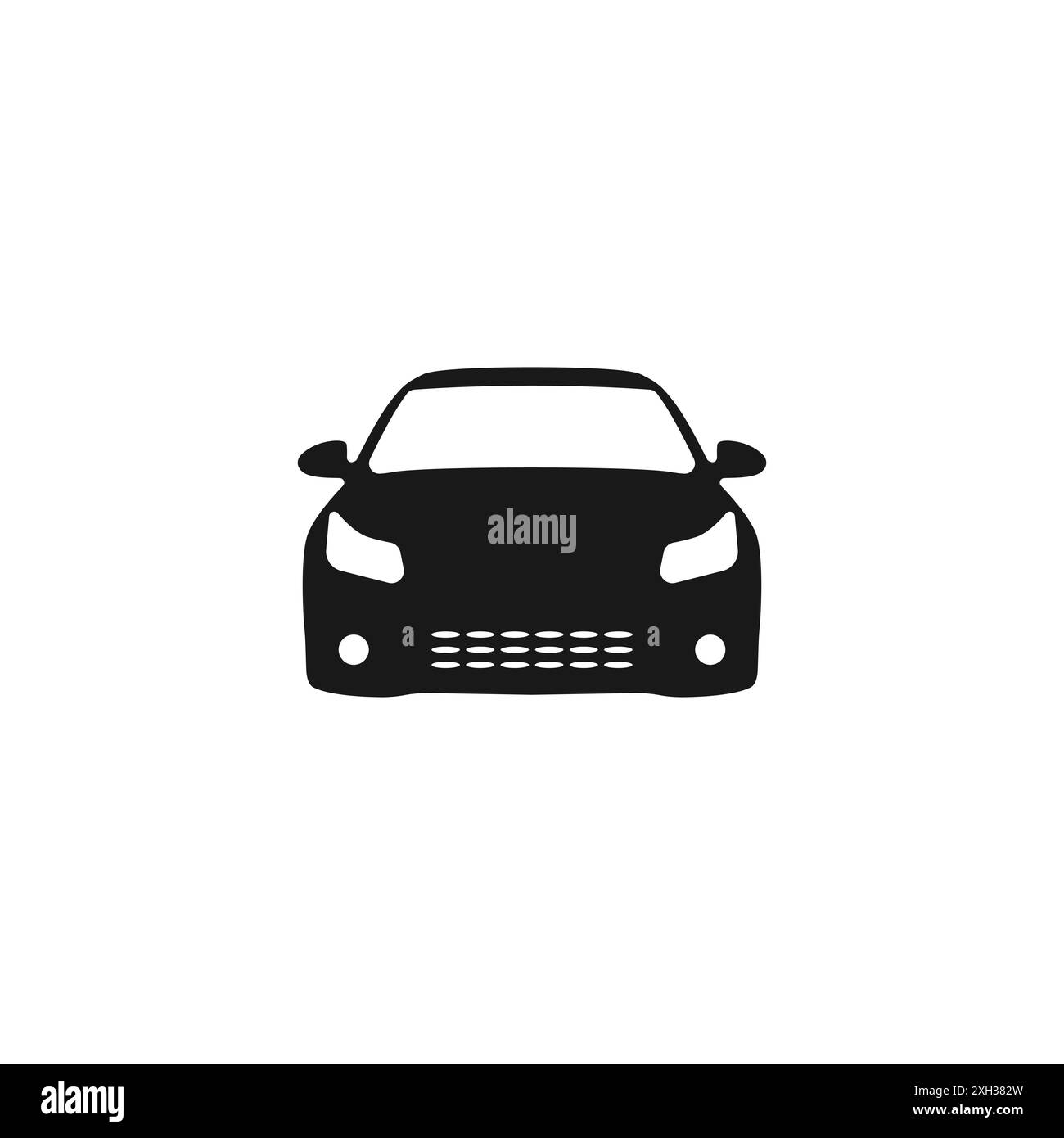 Vehicle on a white background vector. Passenger car vector. Simple car ...