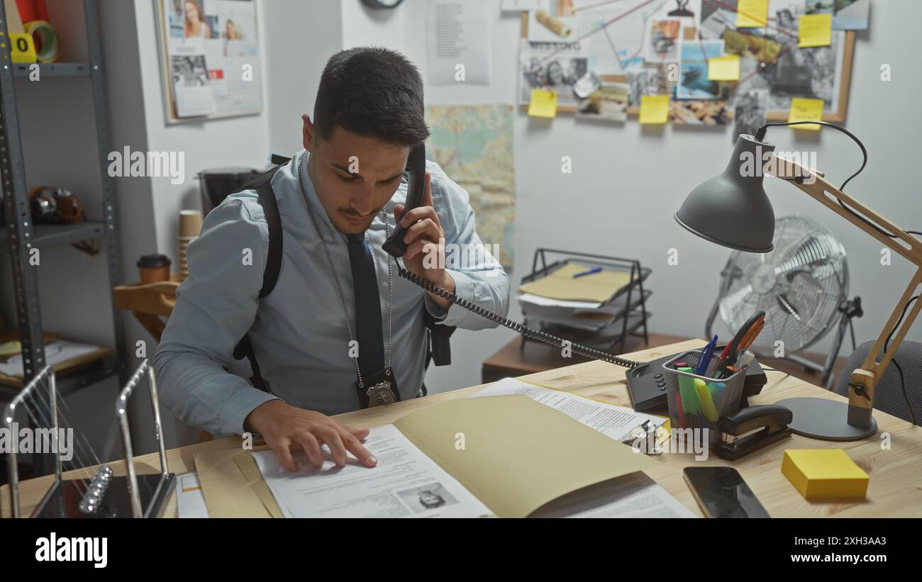 Professional detective working documents hi-res stock photography and ...