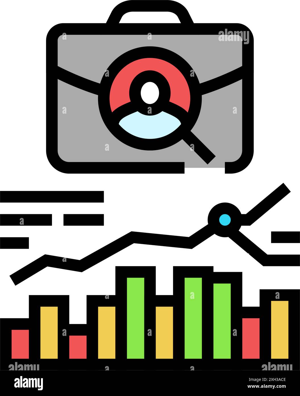 workforce planning recruitment business work color icon vector ...