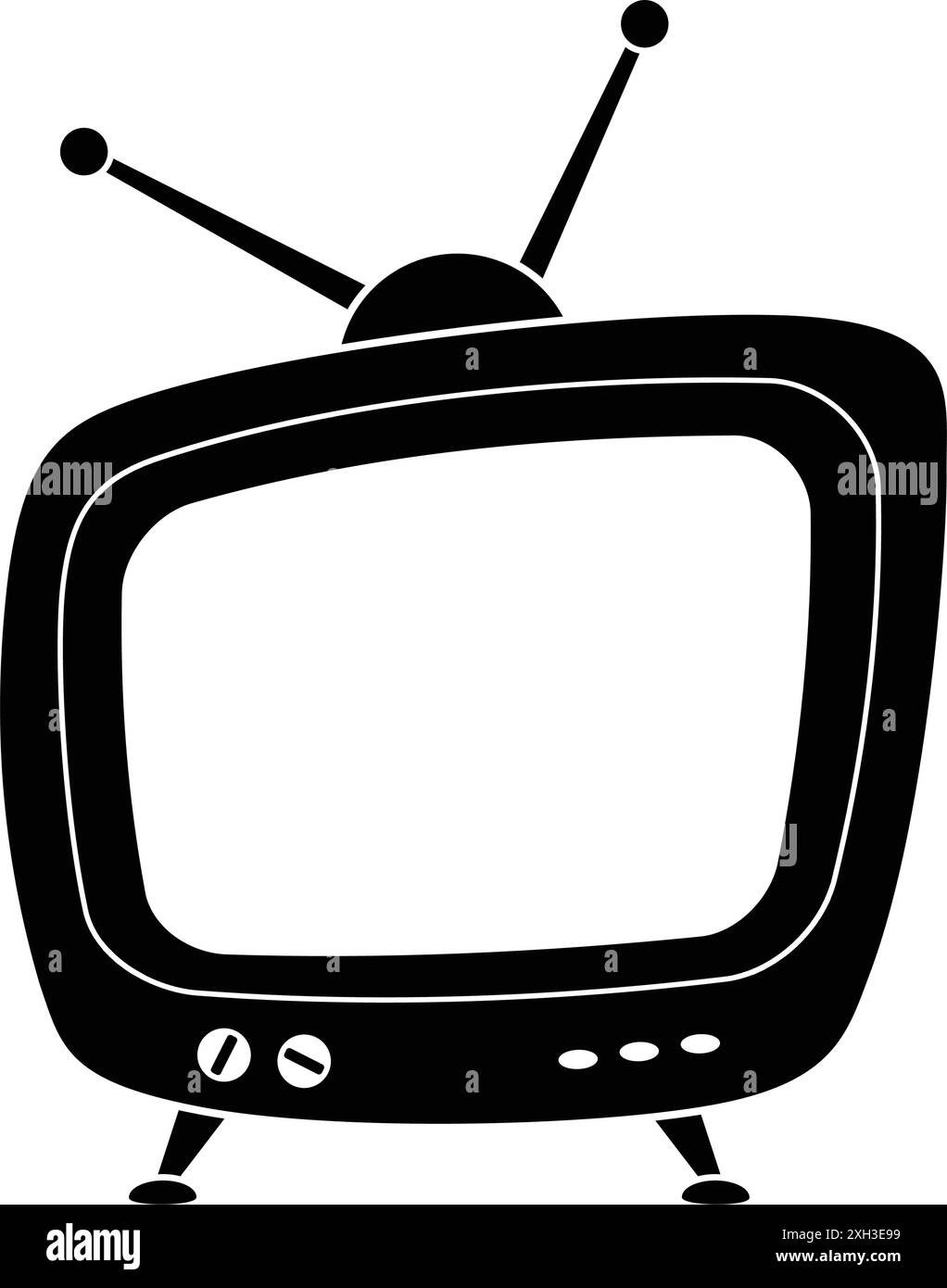 70s tv illustration Stock Vector Images - Alamy