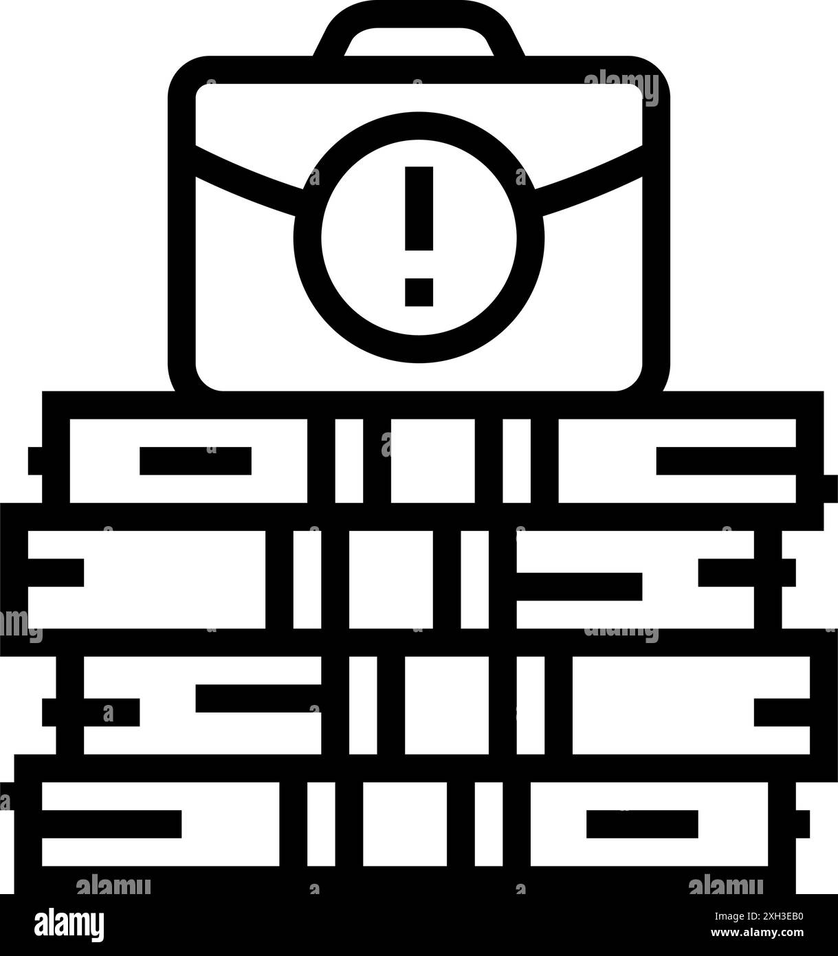 illicit enrichment money business cash line icon vector illustration ...