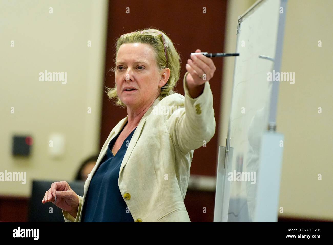 Special prosecutor Kari Morrissey speaks during actor Alec Baldwin's ...