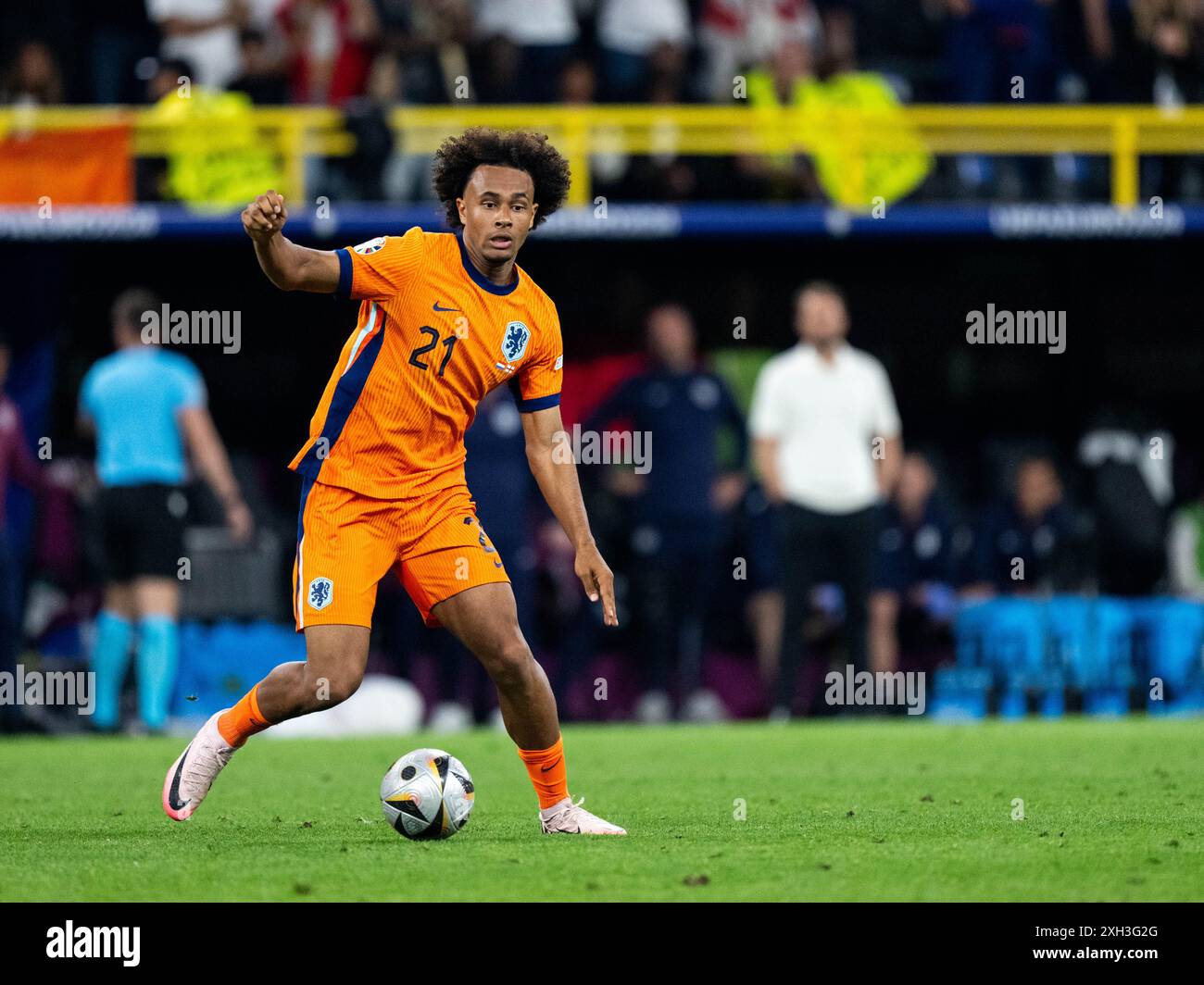 Joshua Zirkzee (Niederlande, #21) am Ball, GER, Netherlands (NED) vs ...